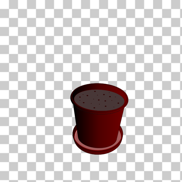Free: SVG Vector drawing of plant pot without a plant - nohat.cc