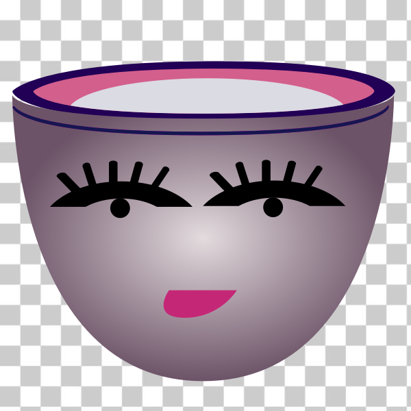 Free: SVG Vector drawing of posh lady purple cup - nohat.cc