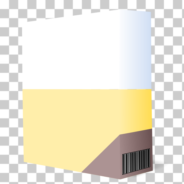 Free: SVG Vector drawing of purple and yellow software box with barcode - nohat.cc