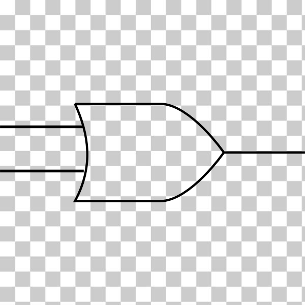 Free: SVG Vector drawing of quotorquot electronics logic symbol - nohat.cc