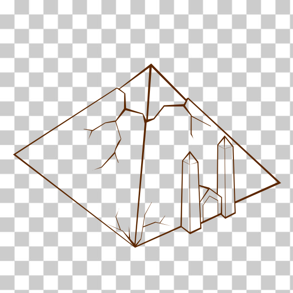 Free: SVG Vector drawing of role play game map icon for a pyramid ...