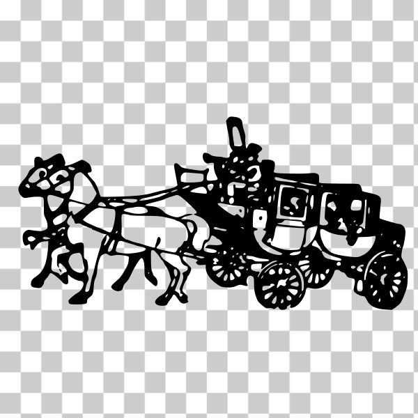 Free: SVG Vector drawing of stagecoach - nohat.cc