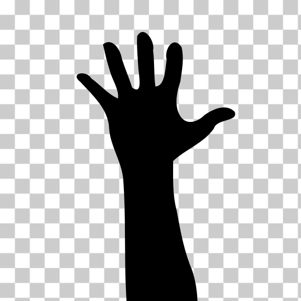 Free: SVG Vector drawing of stretched out arm - nohat.cc