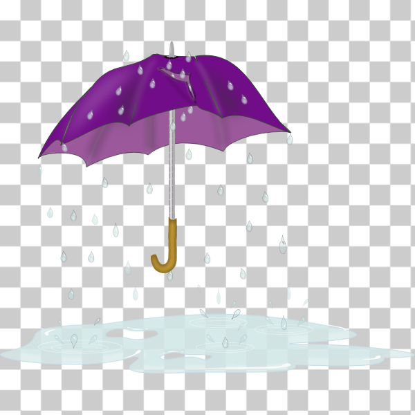 Free: SVG Vector drawing of tattered and torn umbrella - nohat.cc