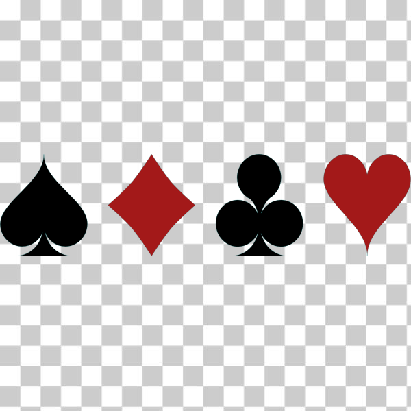 Free: SVG Vector drawing of the four suits in a deck of cards - nohat.cc