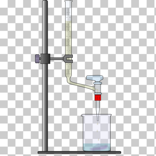 Free: SVG Vector drawing of titration in laboratory experiment - nohat.cc