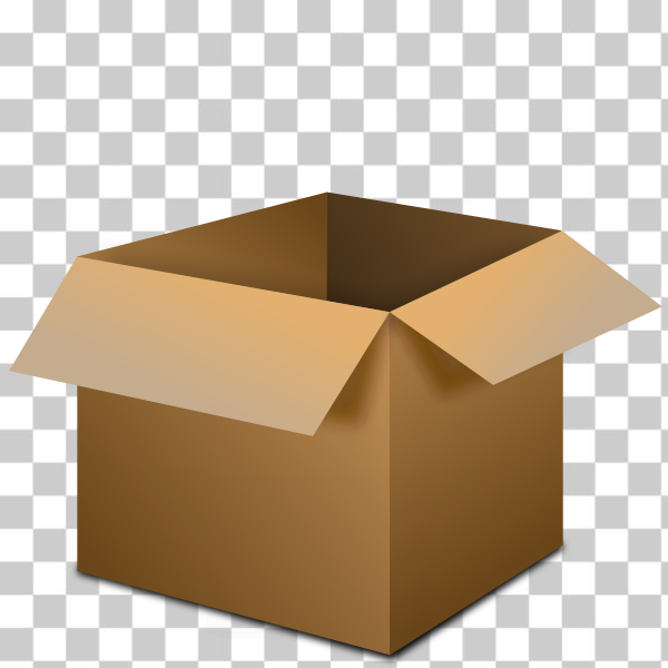 Free: SVG Vector drawing of transportation package box open - nohat.cc