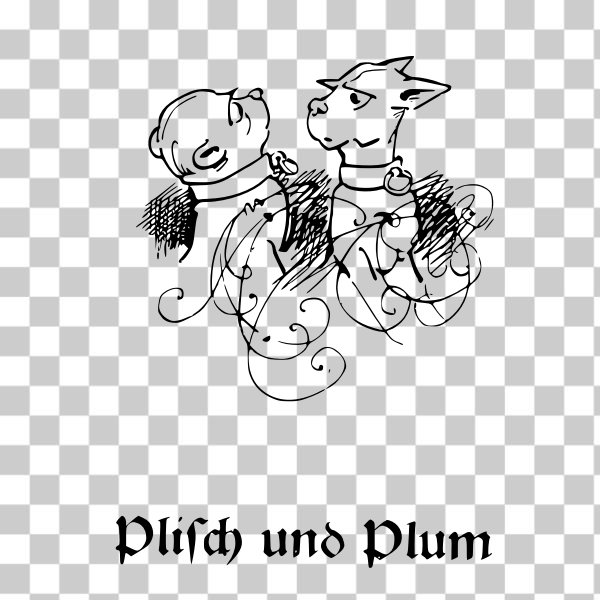 Free: SVG Vector drawing of two dogs in love - nohat.cc