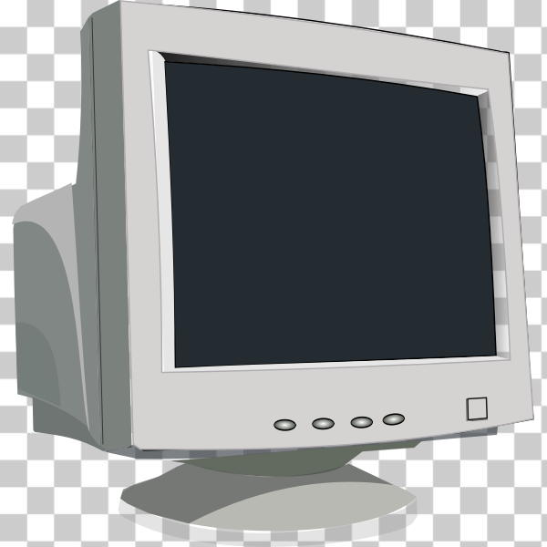 Free: SVG Vector graphics an old CRT computer monitor - nohat.cc