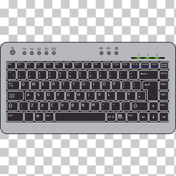 Free: SVG Vector graphics of a computer keyboard - nohat.cc