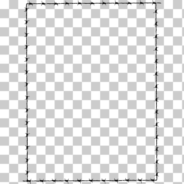 Free: SVG Vector graphics of barbed wire thin border - nohat.cc