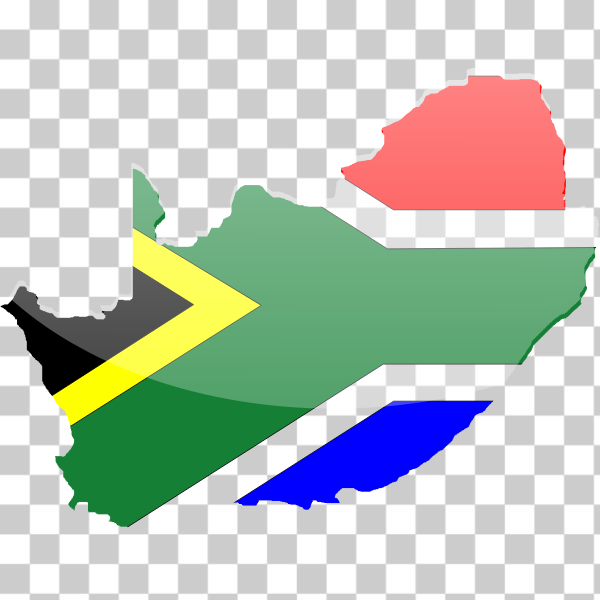 Free: SVG Vector graphics of country shape South Africa flag - nohat.cc