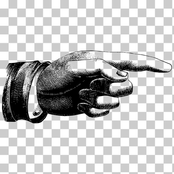 Free: SVG Vector graphics of finger pointing - nohat.cc