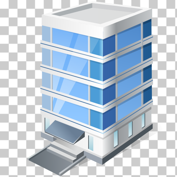 Free: SVG Vector graphics of four storey office block - nohat.cc