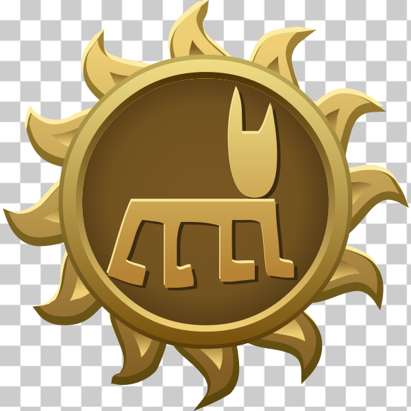 Free: SVG Vector graphics of humbaba sun shaped emblem - nohat.cc