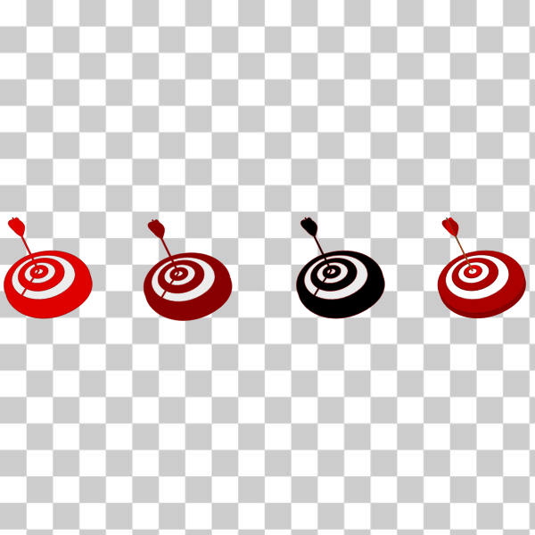 Free: SVG Vector graphics of multicolored targets with arrows - nohat.cc