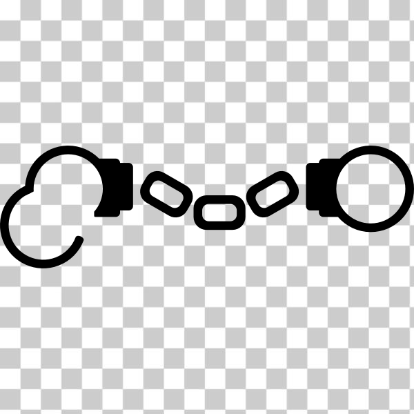 Free: SVG Vector graphics of open handcuffs - nohat.cc
