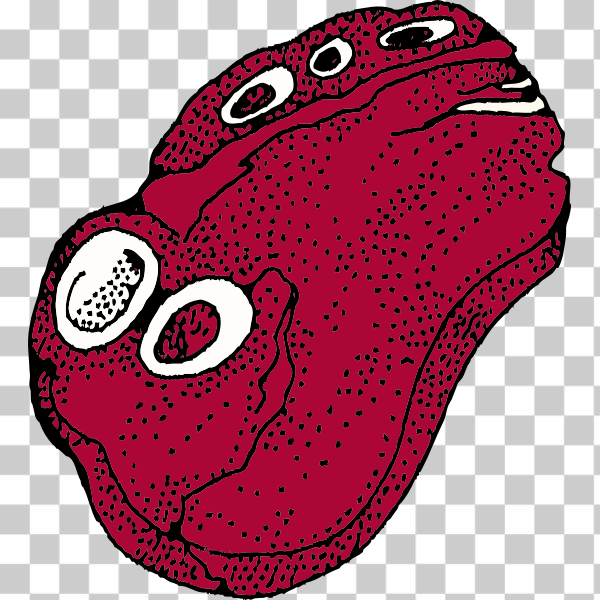 Free: SVG Vector graphics of raw T-bone steak - nohat.cc