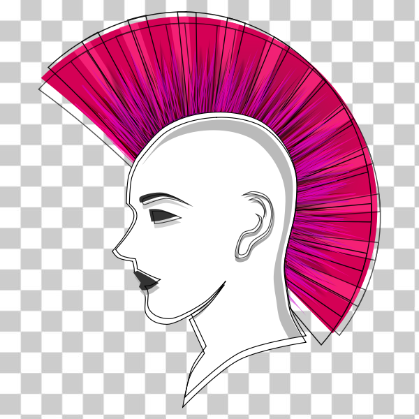 Free: SVG Vector graphics of stylized punk - nohat.cc
