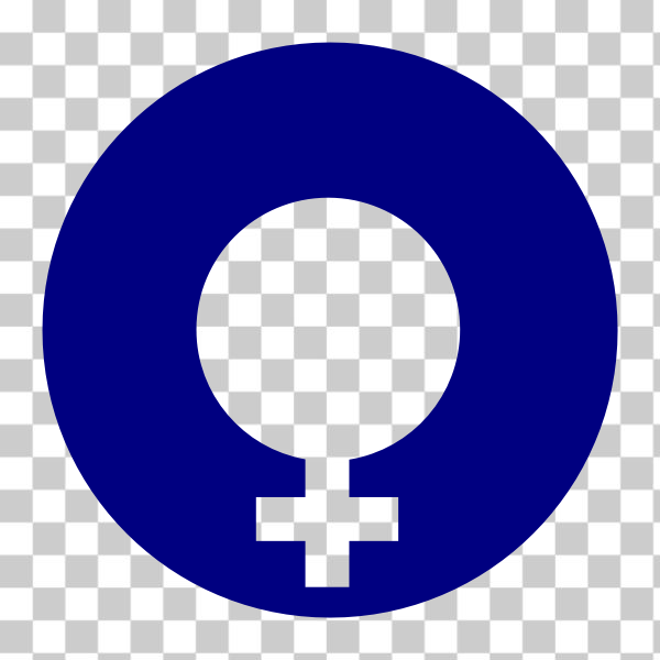 Free: SVG Vector graphics of thick blue circle gender symbol - nohat.cc