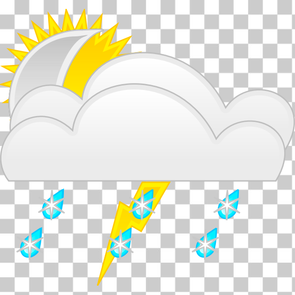 Free: SVG Vector graphics of weather forecast color symbol for ice rain ...