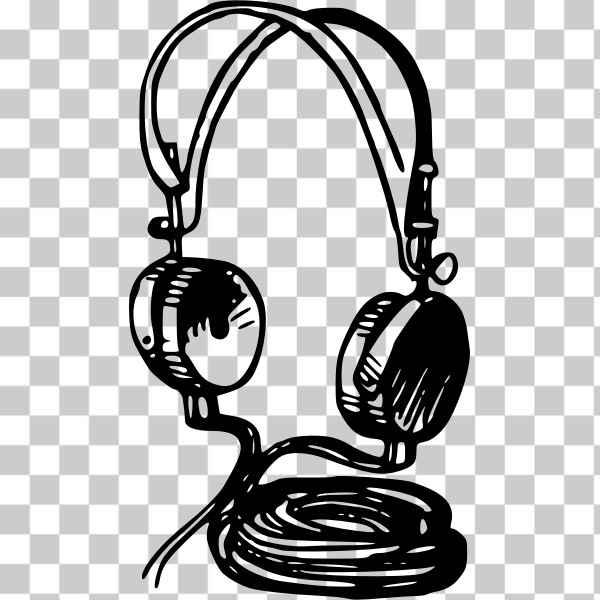 Free: SVG Vector graphics of wireless headphones - nohat.cc