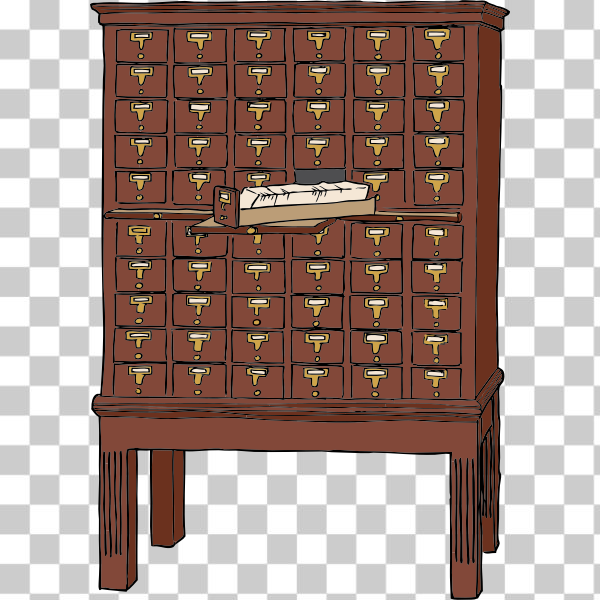 Free: SVG Vector graphics of wood library card catalog - nohat.cc