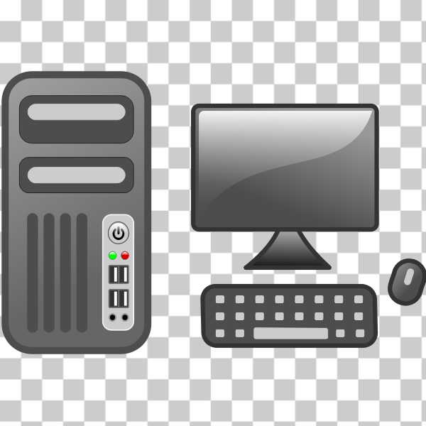 Free: SVG Vector illustration of computer workstation - nohat.cc