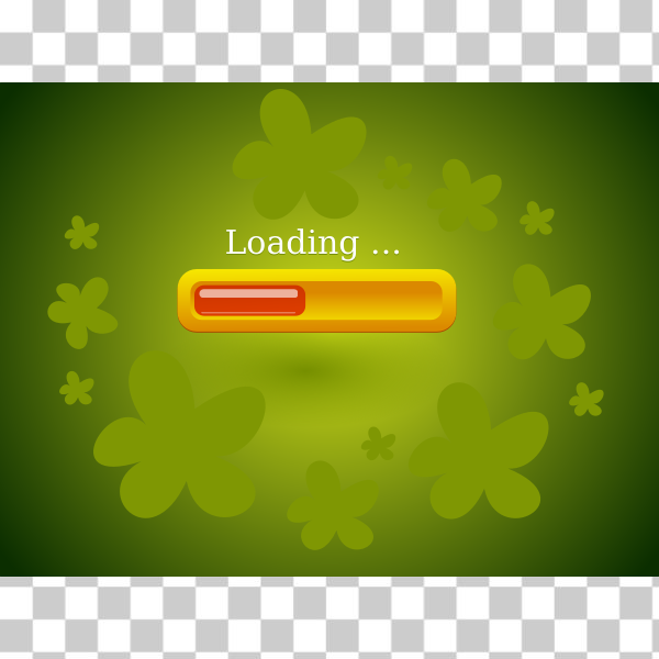 Free: SVG Vector illustration of green flowers game loader screen ...