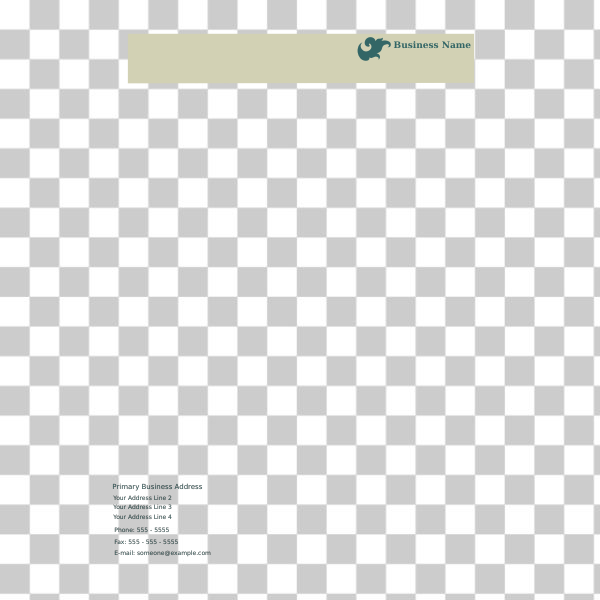 Free: SVG Vector illustration of letterhead template - nohat.cc