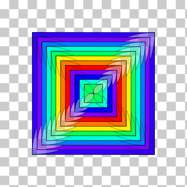 Free: SVG Vector illustration of multicolor square - nohat.cc