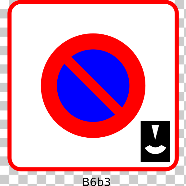 Free: SVG Vector illustration of parking prohibited all time French ...