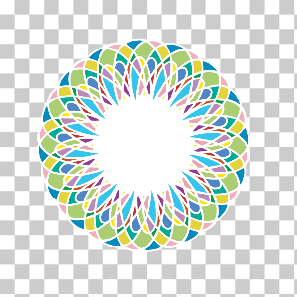 Free: SVG Vector illustration of pastel colored ring without black ...