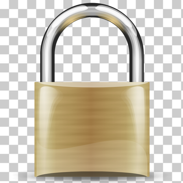Free: SVG Vector illustration of photorealistic locked padlock - nohat.cc