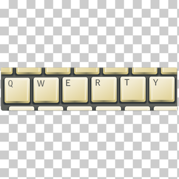 Free: SVG Vector illustration of qwerty keyboard - nohat.cc