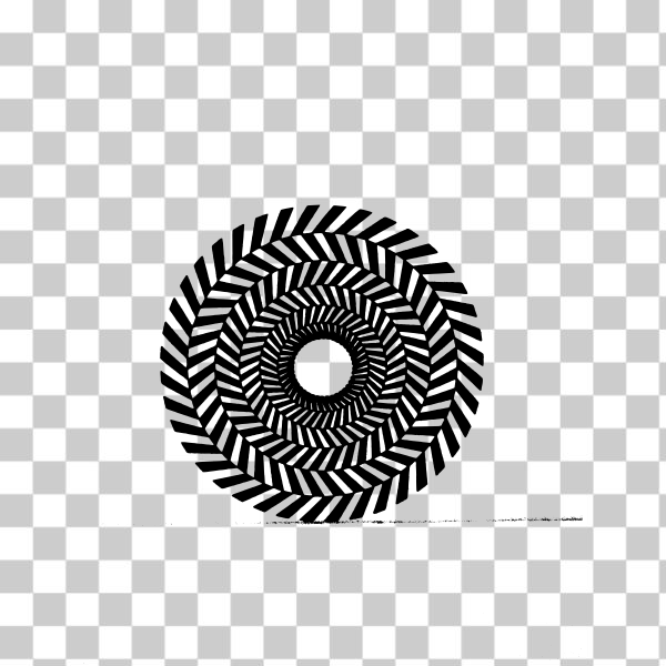Free: SVG Vector illustration of spinning circle optical illusion - nohat.cc