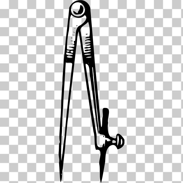 Free: SVG Vector image of a regular compass - nohat.cc