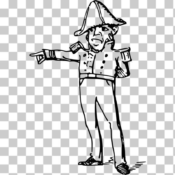 Free: SVG Vector image of an army commander - nohat.cc