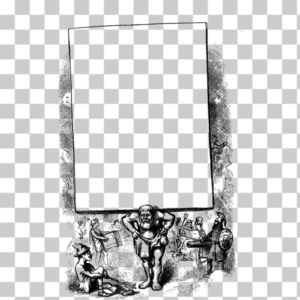 Free: SVG Vector image of atlas themed frame - nohat.cc