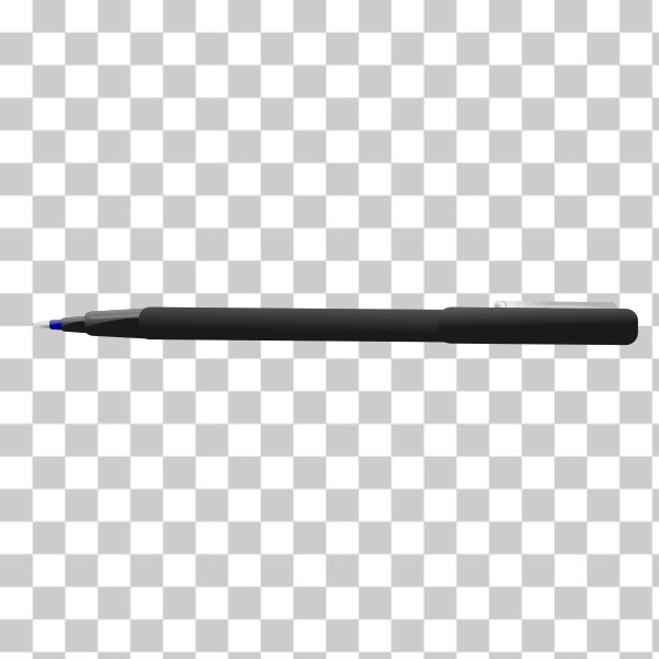Free: SVG Vector image of blue ballpoint pen - nohat.cc