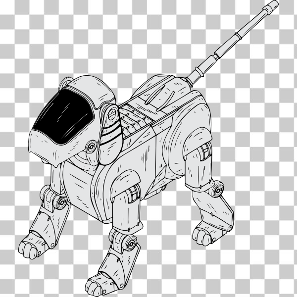 Free: SVG Vector image of dog robot - nohat.cc