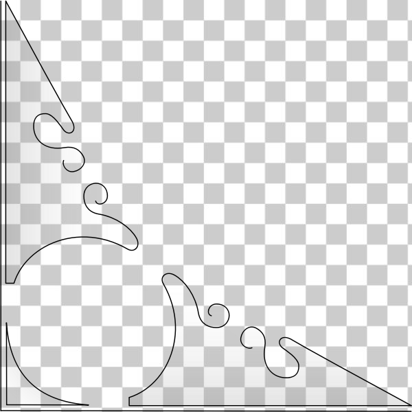 Free: SVG Vector image of flourish lower left corner - nohat.cc