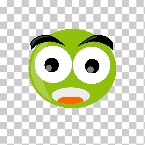 Free: SVG Vector image of frog face character - nohat.cc