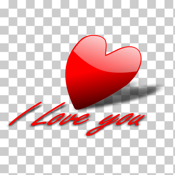 Free: SVG Vector image of glossy tilted heart - nohat.cc