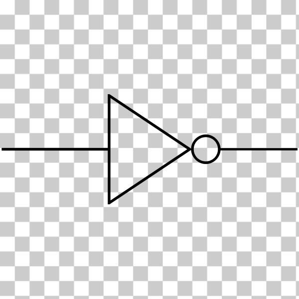 Free: SVG Vector image of inverter electronics logical symbol - nohat.cc