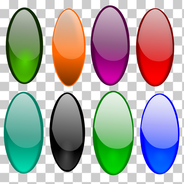 Free: SVG Vector image of oval shaped buttons - nohat.cc