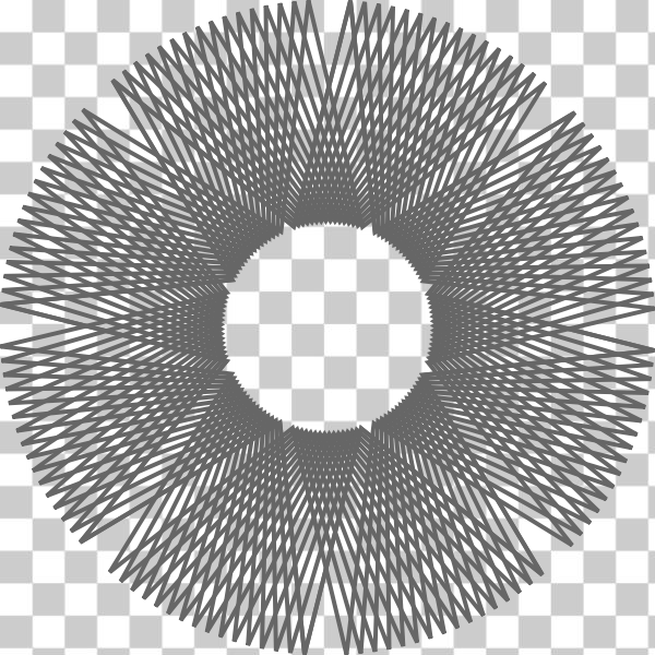 Free: SVG Vector image of repetitive lines in circle pattern - nohat.cc