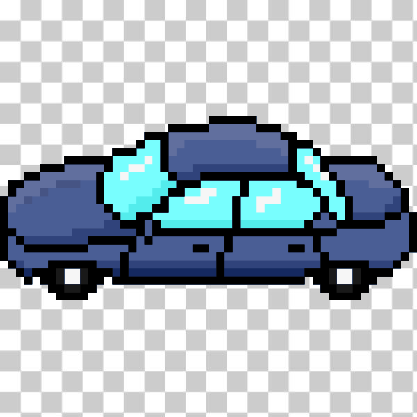 Free: SVG Vector image of side view of purple car pixel art - nohat.cc
