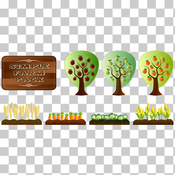 Free: SVG Vector image of simple farm crops pack - nohat.cc
