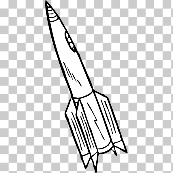 Free: SVG Vector image of space rocket ship - nohat.cc